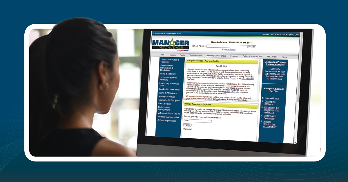 Manager Advantage by cyberFEDS